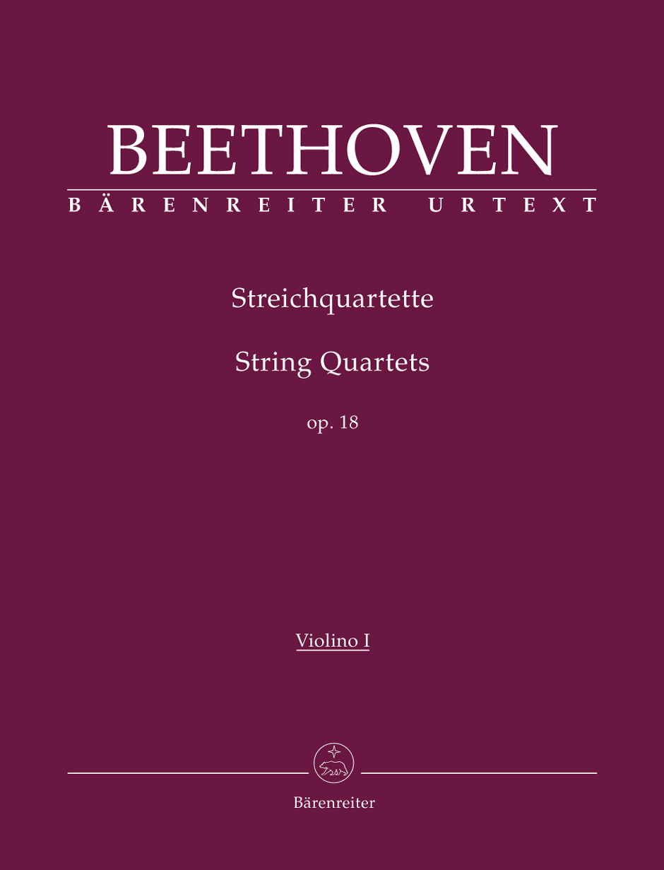 STREICHQUARTETTE OP.18 URTEXT (JONATHAN DEL MAR), STIMMEN